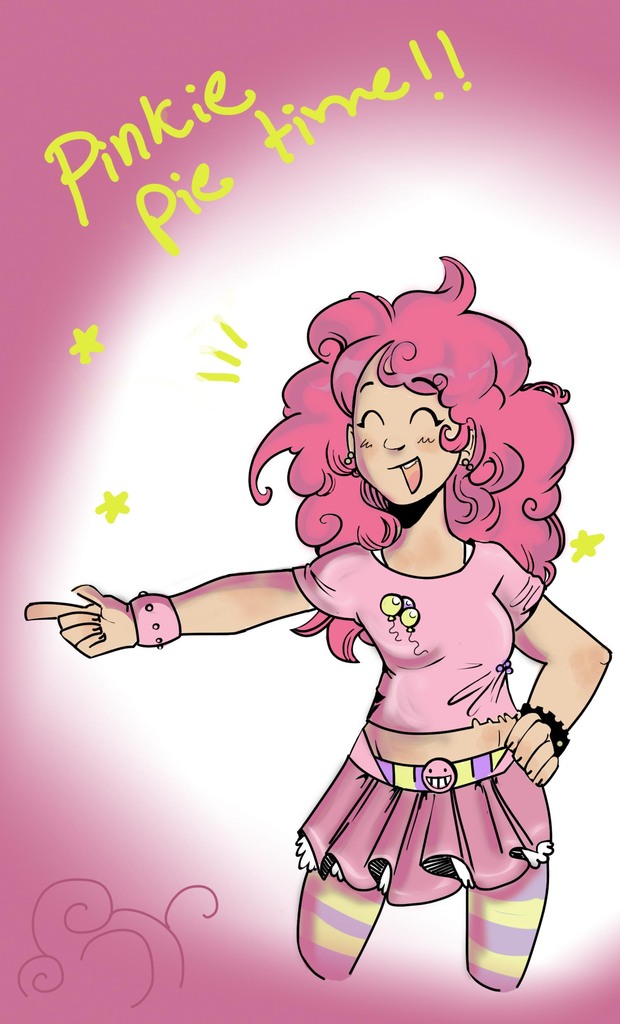 #67397 - safe, artist:demonyojimbo11, pinkie pie, human, female ...