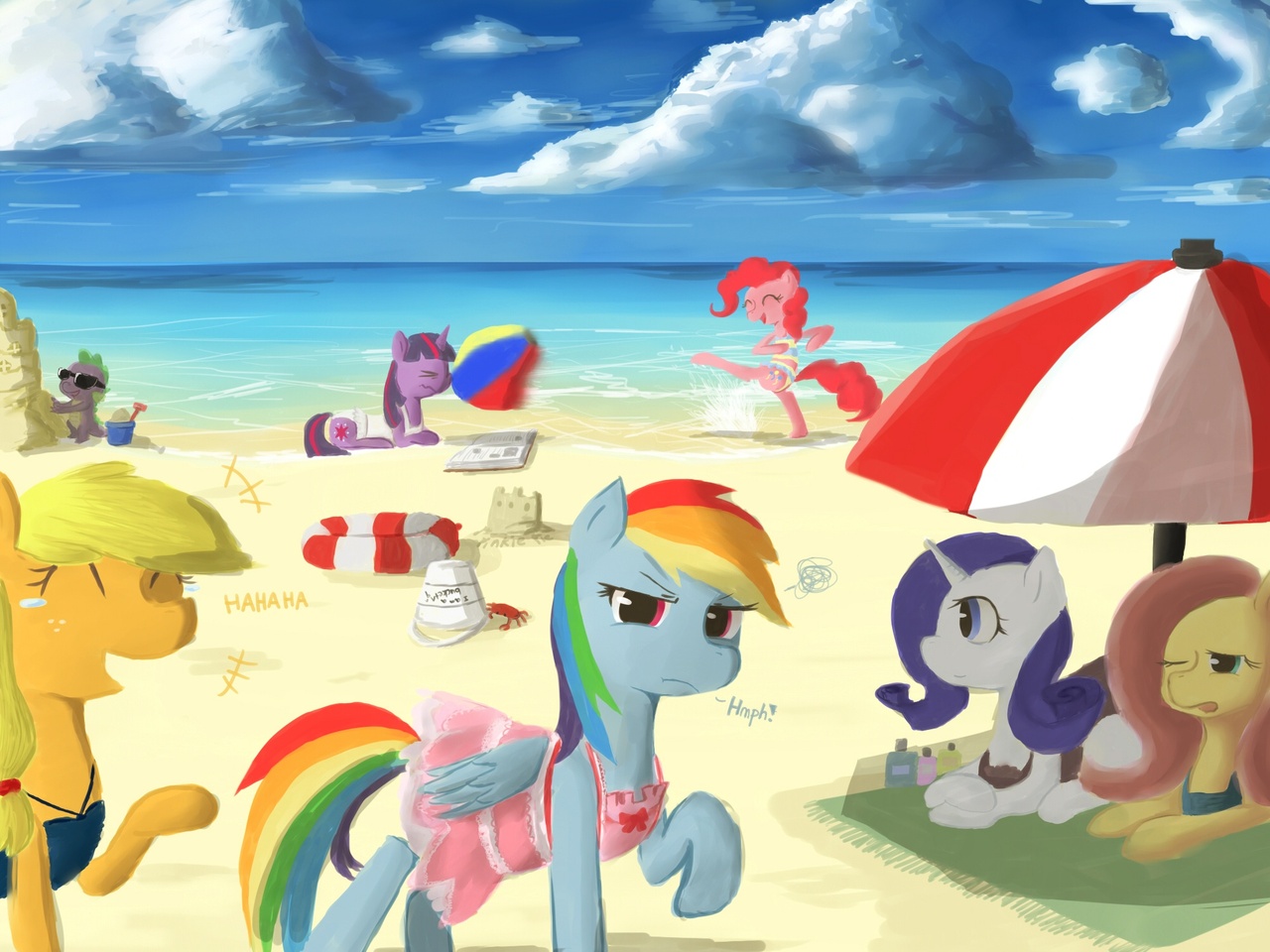 #68351 - dead source, safe, artist:berrydrops, applejack, fluttershy ...