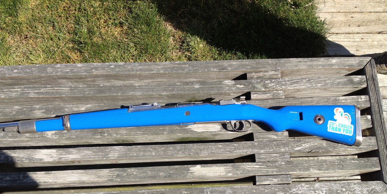 #68751 - safe, rainbow dash, g4, gun, gunified, irl, k98, kar98, mauser ...