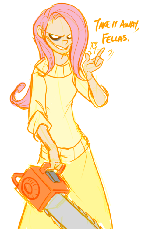 #68781 - semi-grimdark, artist:bechnokid, fluttershy, human, .mov, shed ...