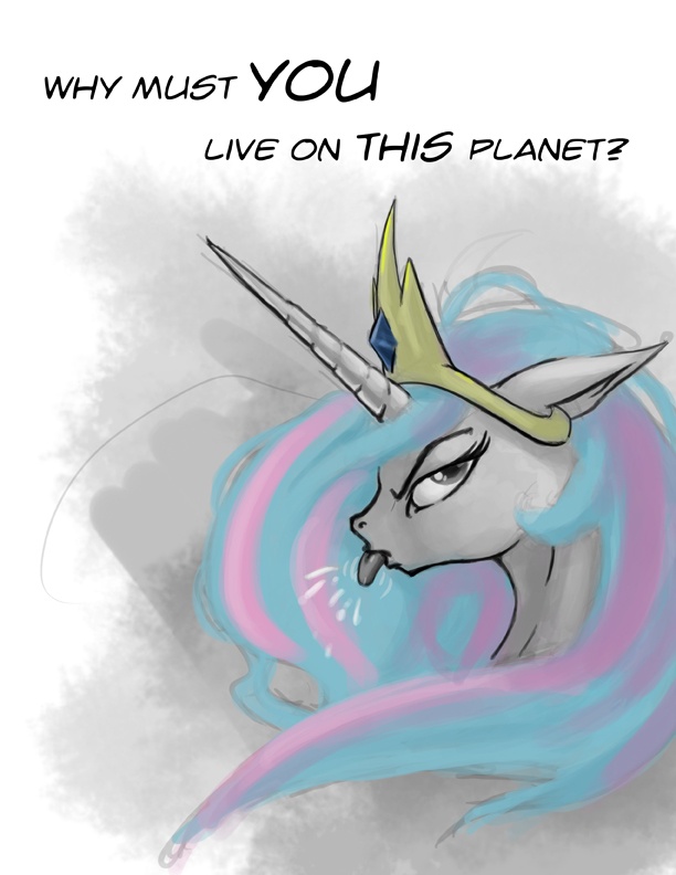 #68937 - safe, artist:hattonslayden, princess celestia, pony, g4, :p ...