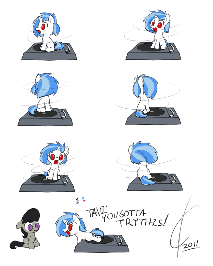 #96209 - safe, artist:valcron, dj pon-3, octavia melody, vinyl scratch ...