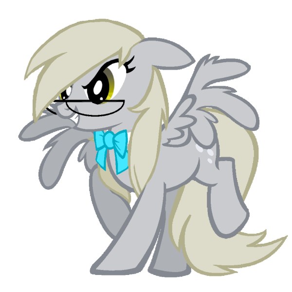 #102211 - safe, artist:kiddysa-bunnpire, derpy hooves, pegasus, pony, bow, discordant derpy ...