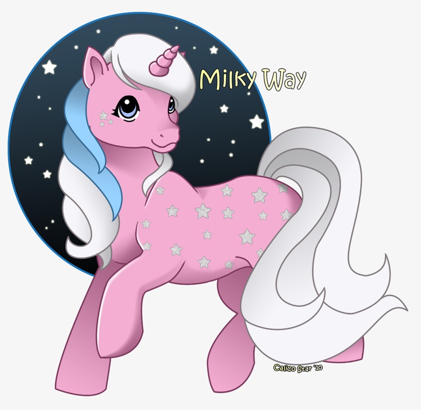 #102986 - safe, artist:kuro-rakuen, milky way, pony, unicorn, g1, 2010 ...