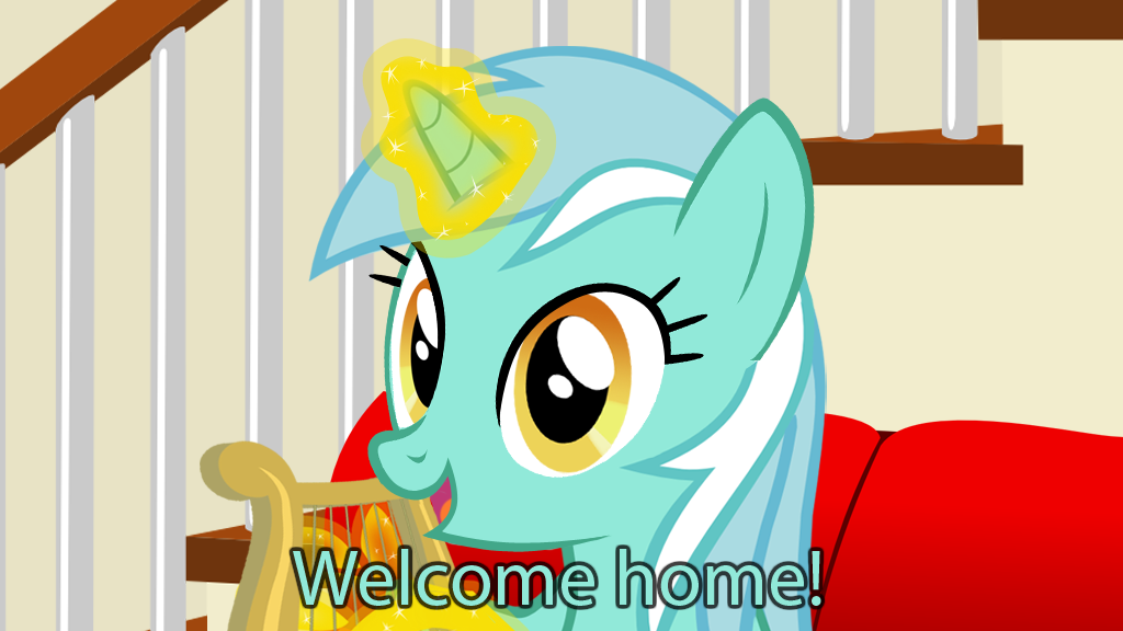 #105117 - safe, artist:tritebristle, lyra heartstrings, bust, couch ...