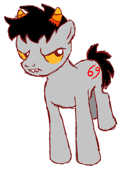 #107121 - safe, homestuck, karkat vantas, ponified, simple background ...