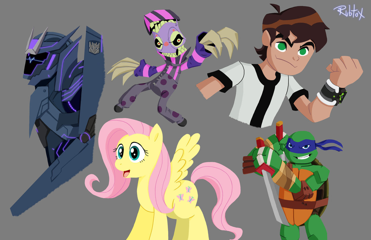 #110257 - safe, artist:rubtox, fluttershy, cybertronian, human, pegasus ...