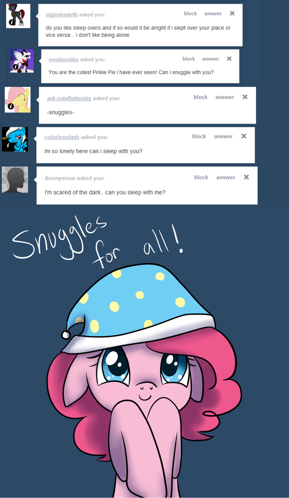#110429 - safe, artist:maplesunrise, pinkie pie, pony, ask snuggle pie ...