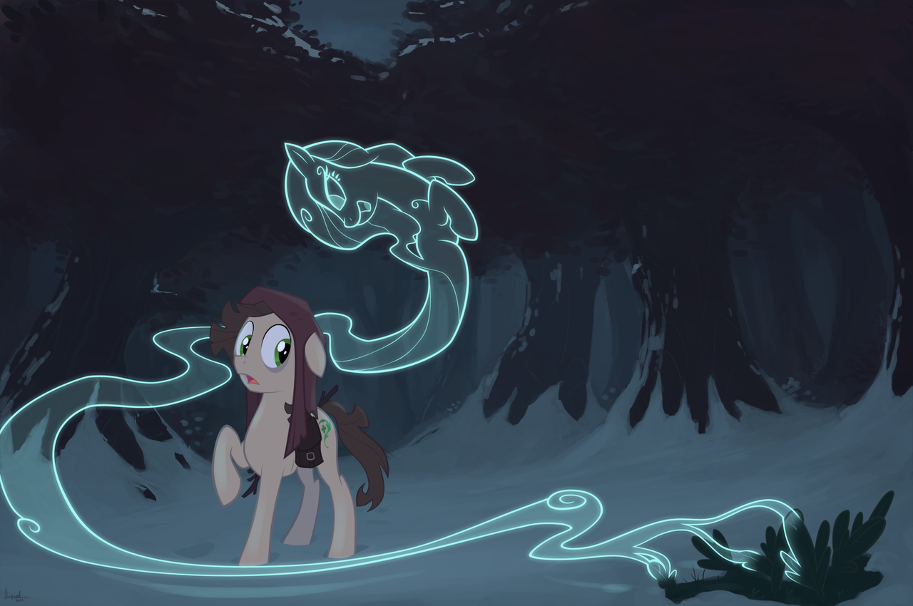 #92818 - safe, artist:lysok, oc, oc only, ghost, ghost pony, windigo ...