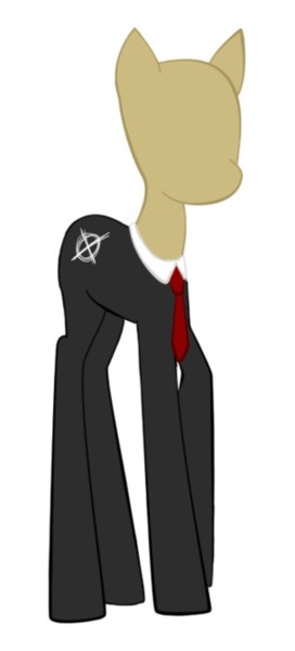 #93200 - semi-grimdark, pony, slender, slenderman, slendermane ...