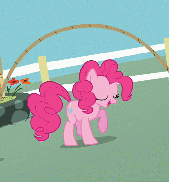 Pinkie Pie Hopping Gif