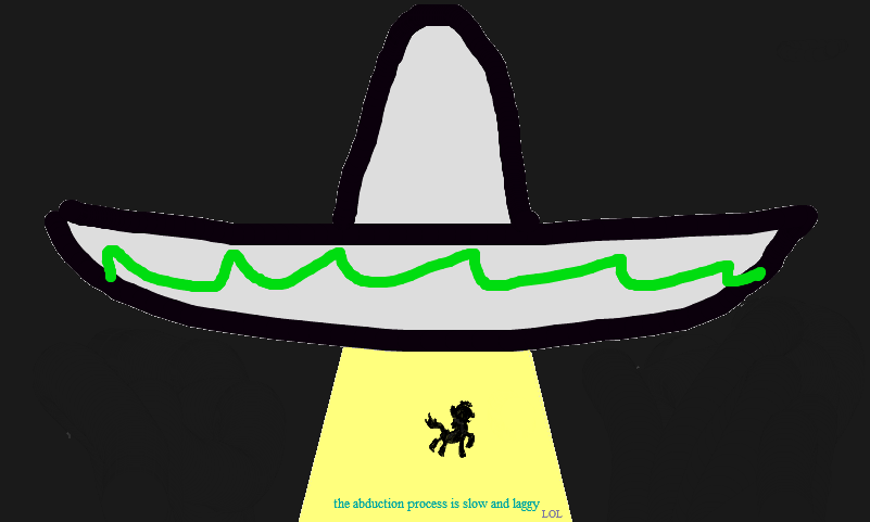 #210483 - safe, alien, abduction, alien abduction, flockdraw, sombrero ...