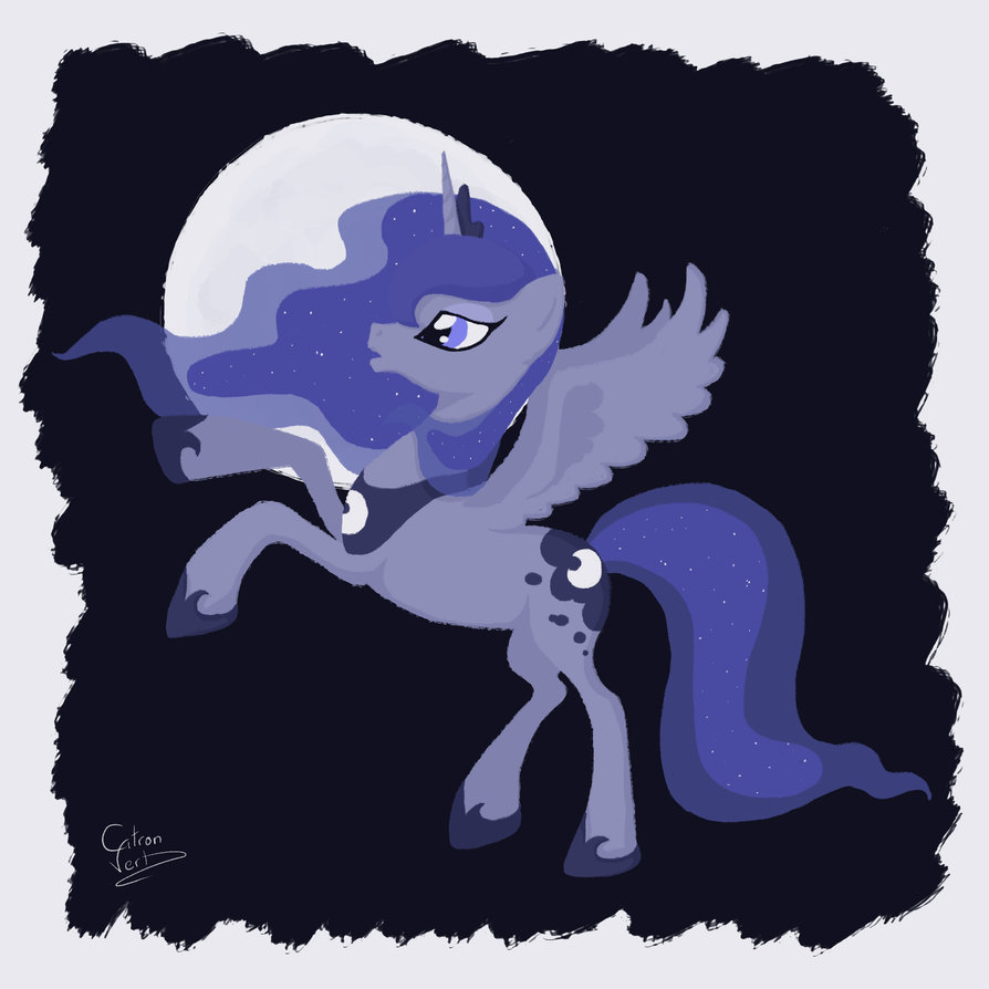 #211046 - safe, artist:citron--vert, princess luna, pony, g4, female ...