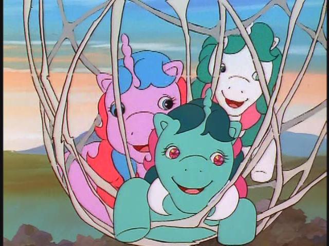 #212050 - safe, screencap, buttons (g1), fizzy, gusty, g1, my little ...