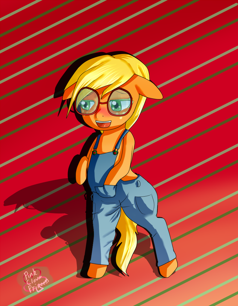#213281 - safe, artist:pinkcloverprincess, applejack, earth pony, pony ...