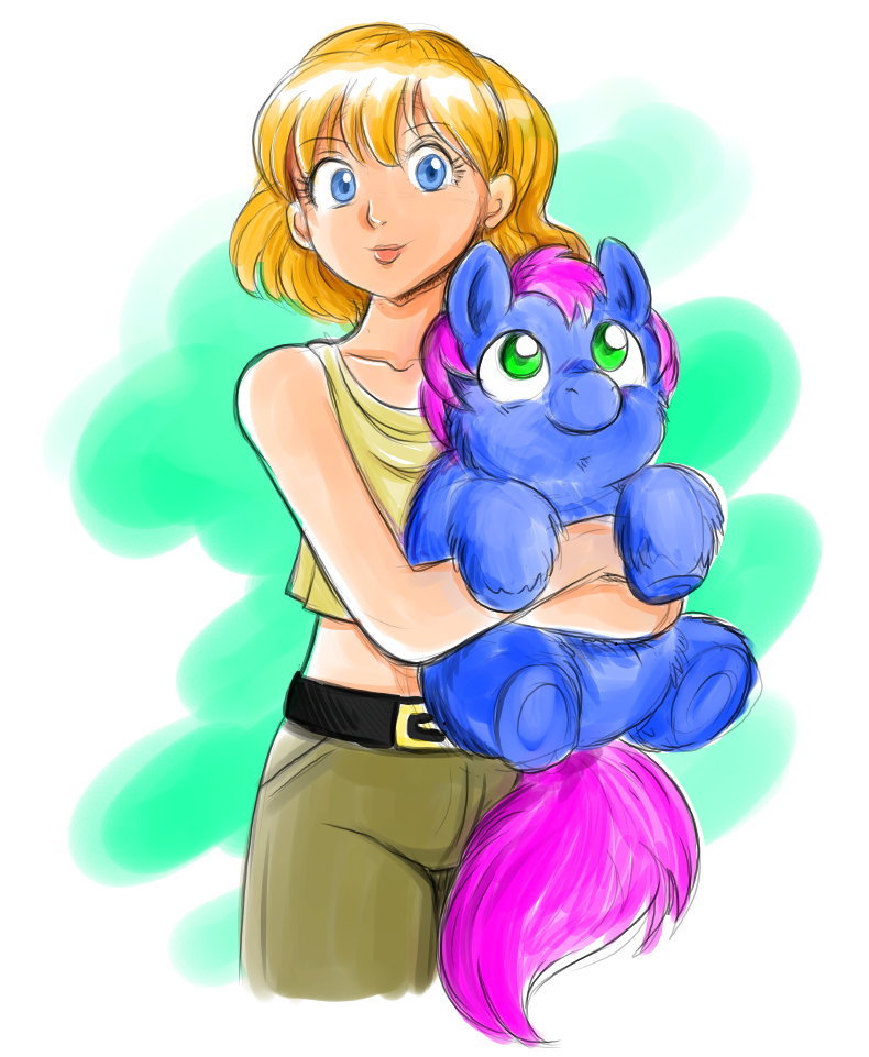 #213351 - safe, artist:marcusmaximus, fluffy pony, human, fluffy pony ...