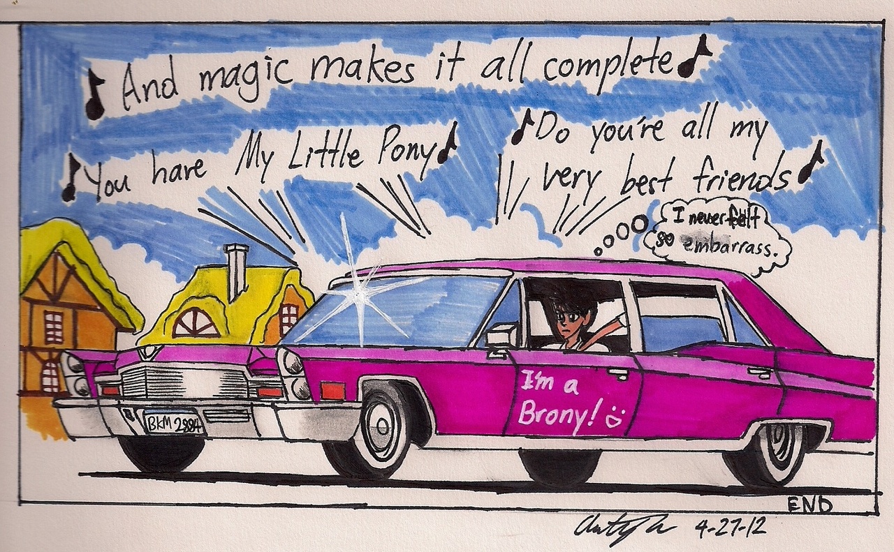 #216053 - safe, artist:newyorkx3, human, brony, car, grammar error ...