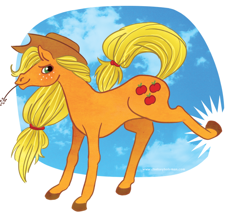 #199867 - safe, artist:chelseyholeman, applejack, g4, realistic ...