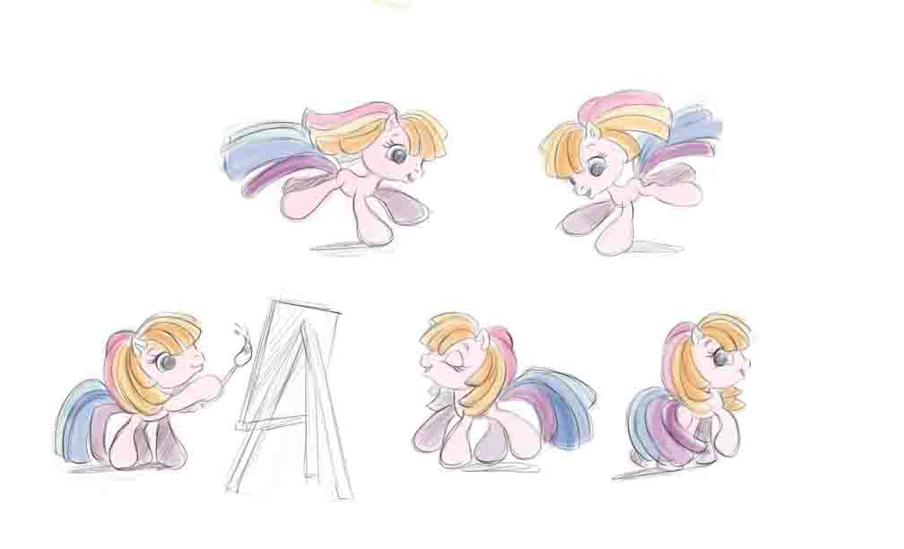 #218622 - safe, artist:kathy carr, toola-roola, g3, cute, painting ...