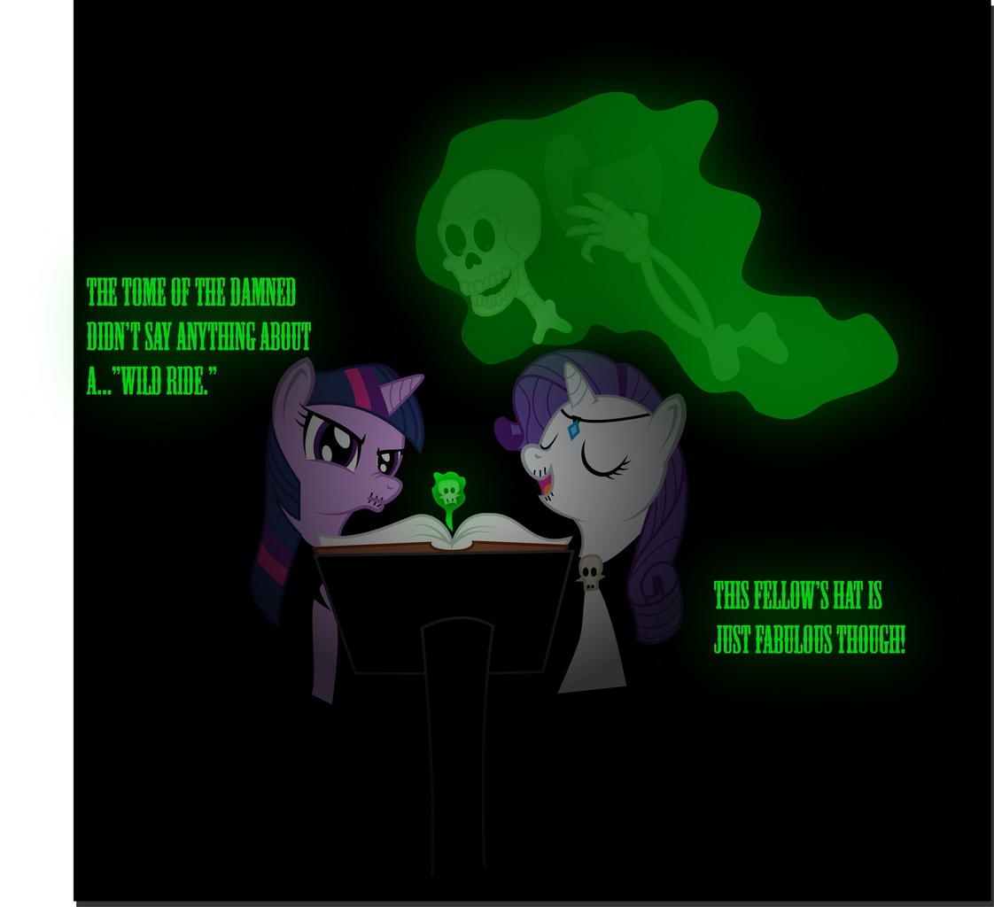 #220843 - safe, rarity, twilight sparkle, g4, hat, meme, mr. bones, necromancy, skeleton, the ...