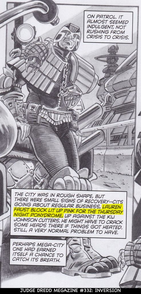 #223873 - safe, human, barely pony related, judge dredd, lauren faust ...