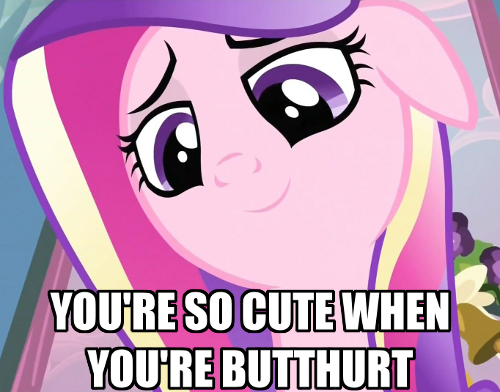 #227655 - safe, princess cadance, butthurt, caption, image macro ...