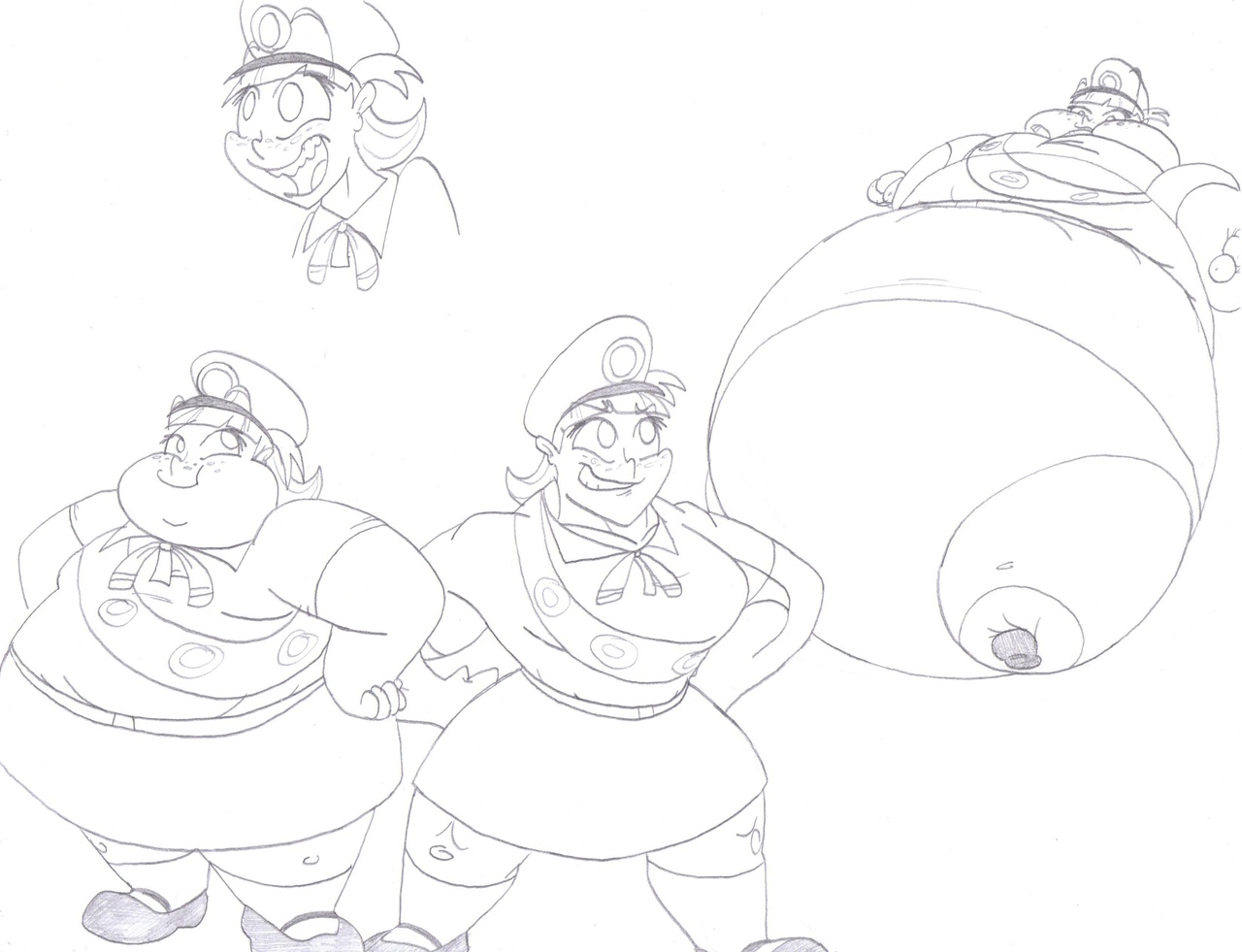 #228723 - safe, artist:catstuxedo, tag-a-long, human, fat, humanized ...