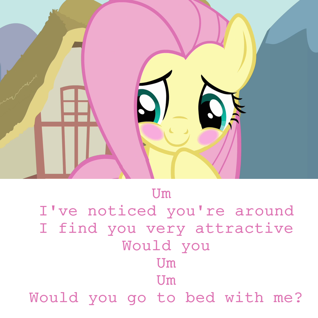 #229258 - suggestive, fluttershy, g4, keep calm and flutter on ...