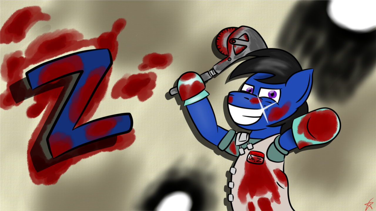 #202023 - artist needed, semi-grimdark, pony, blood, dr z, mlpchan ...