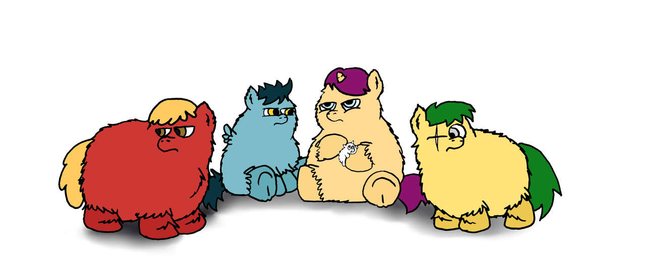 #206316 - safe, artist:coalheart, fluffy pony, cotton fluffies, mafia ...