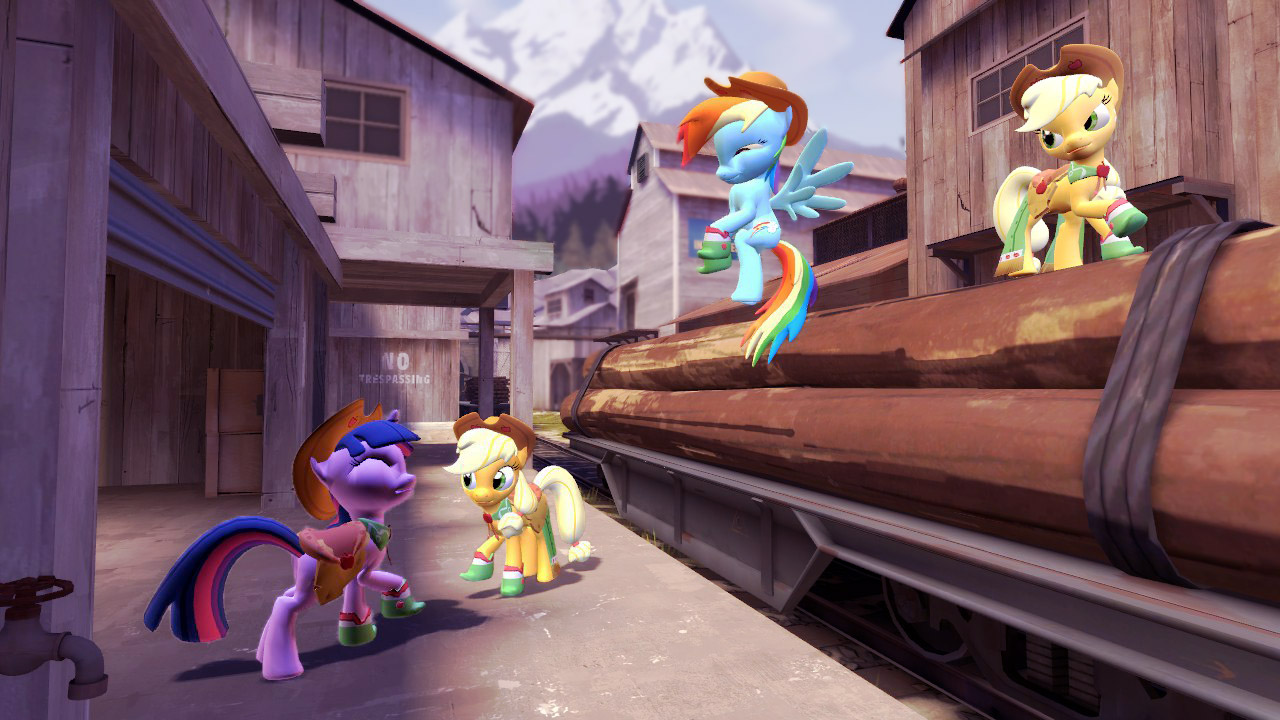 #207173 - safe, artist:gonzalolog, applejack, rainbow dash, twilight ...