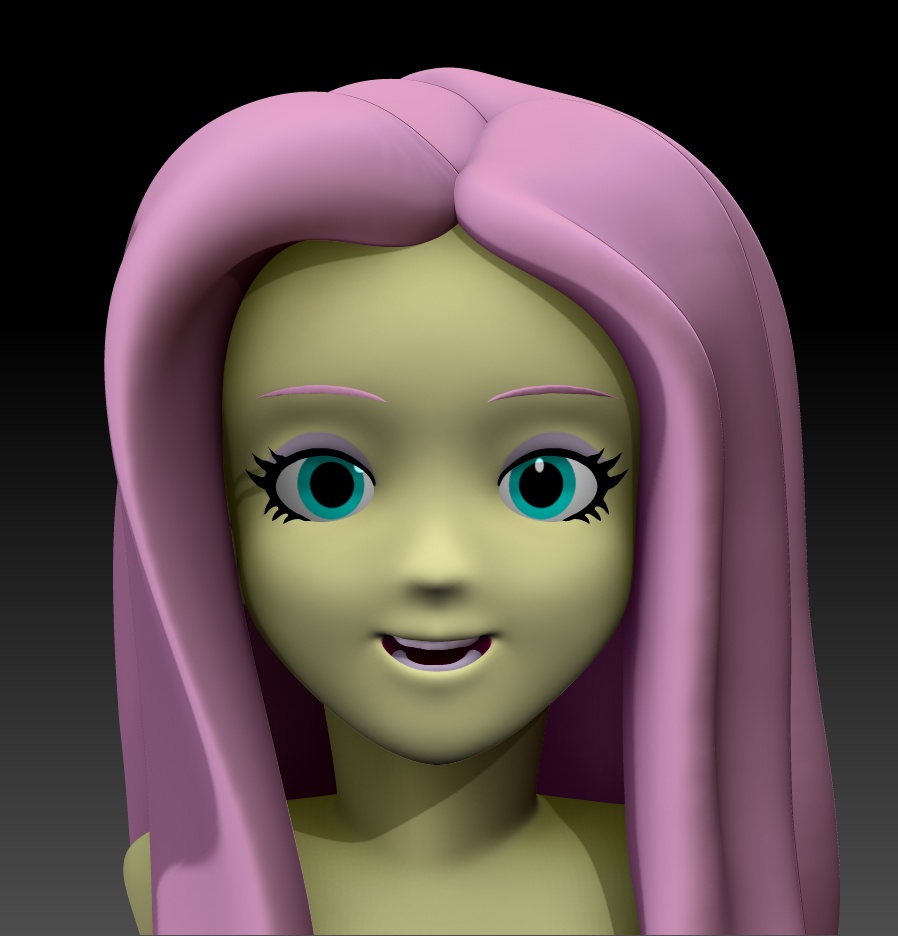 439205 Safe Artist Harikon Fluttershy Equestria Girls G4 3d