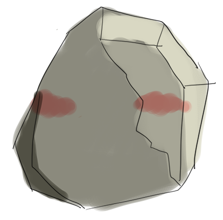 #445460 - safe, artist:mewball, tom, g4, blushing, rock - Derpibooru