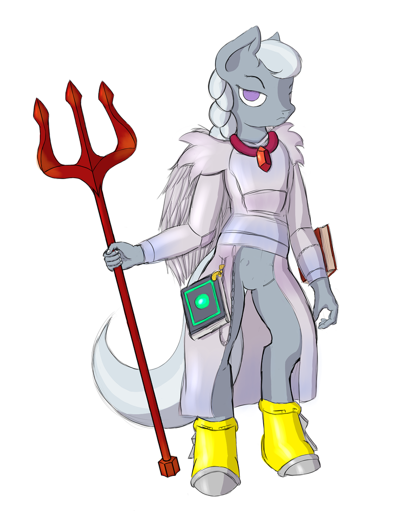 #445759 - safe, artist:fantasyglow, silver spoon, anthro, g4, armor ...