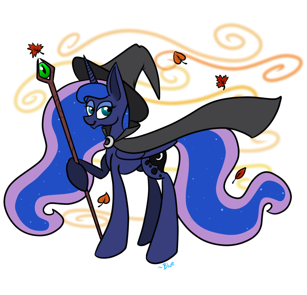 #448415 - safe, artist:winter-hooves, princess luna, g4, cape, clothes ...