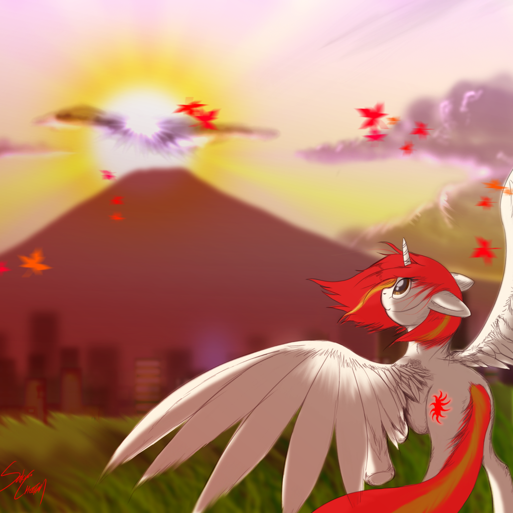 #448794 - safe, artist:sakuracheetah, oc, oc only, oc:poniko, alicorn ...