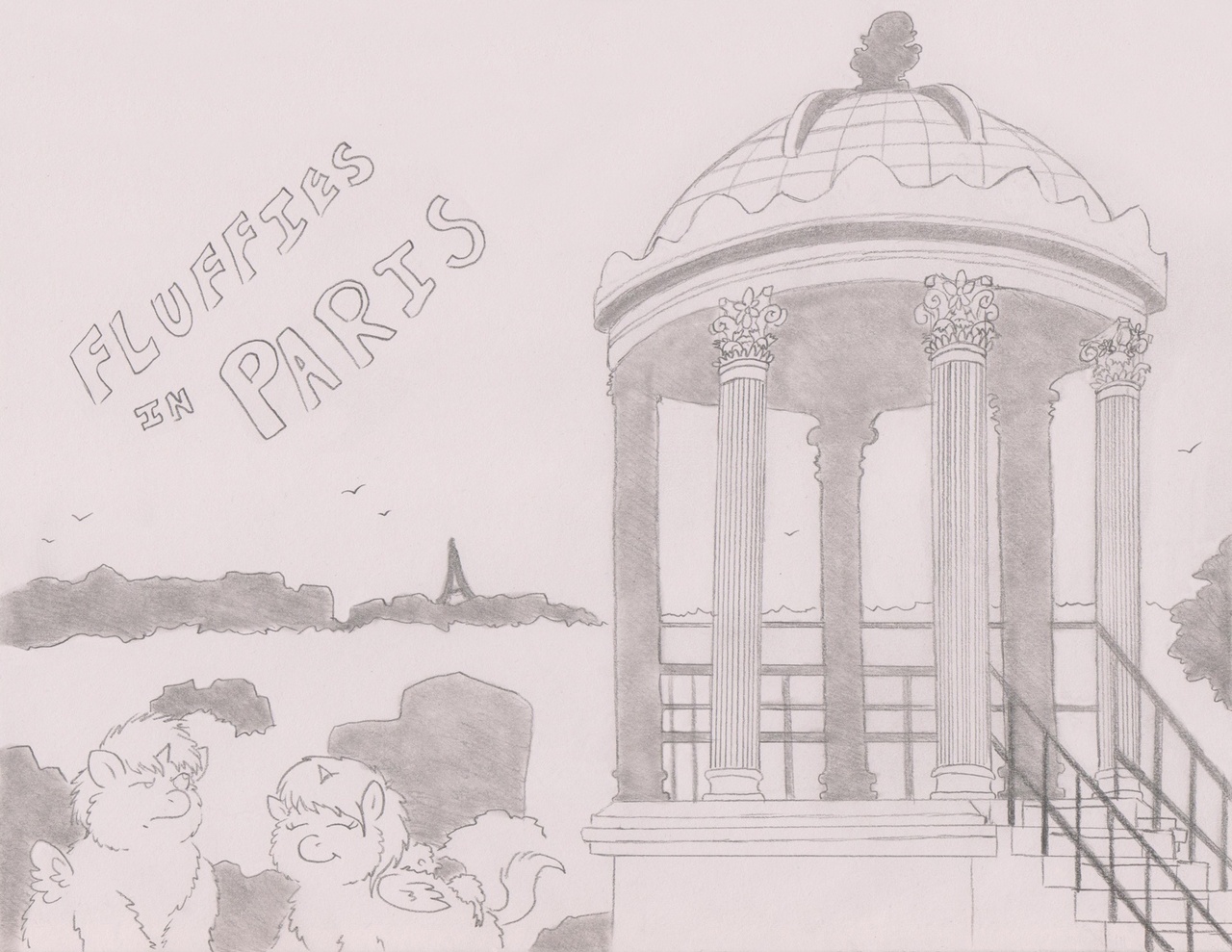 #449958 - safe, artist:santanon, fluffy pony, fluffy pony foals, fluffy ...