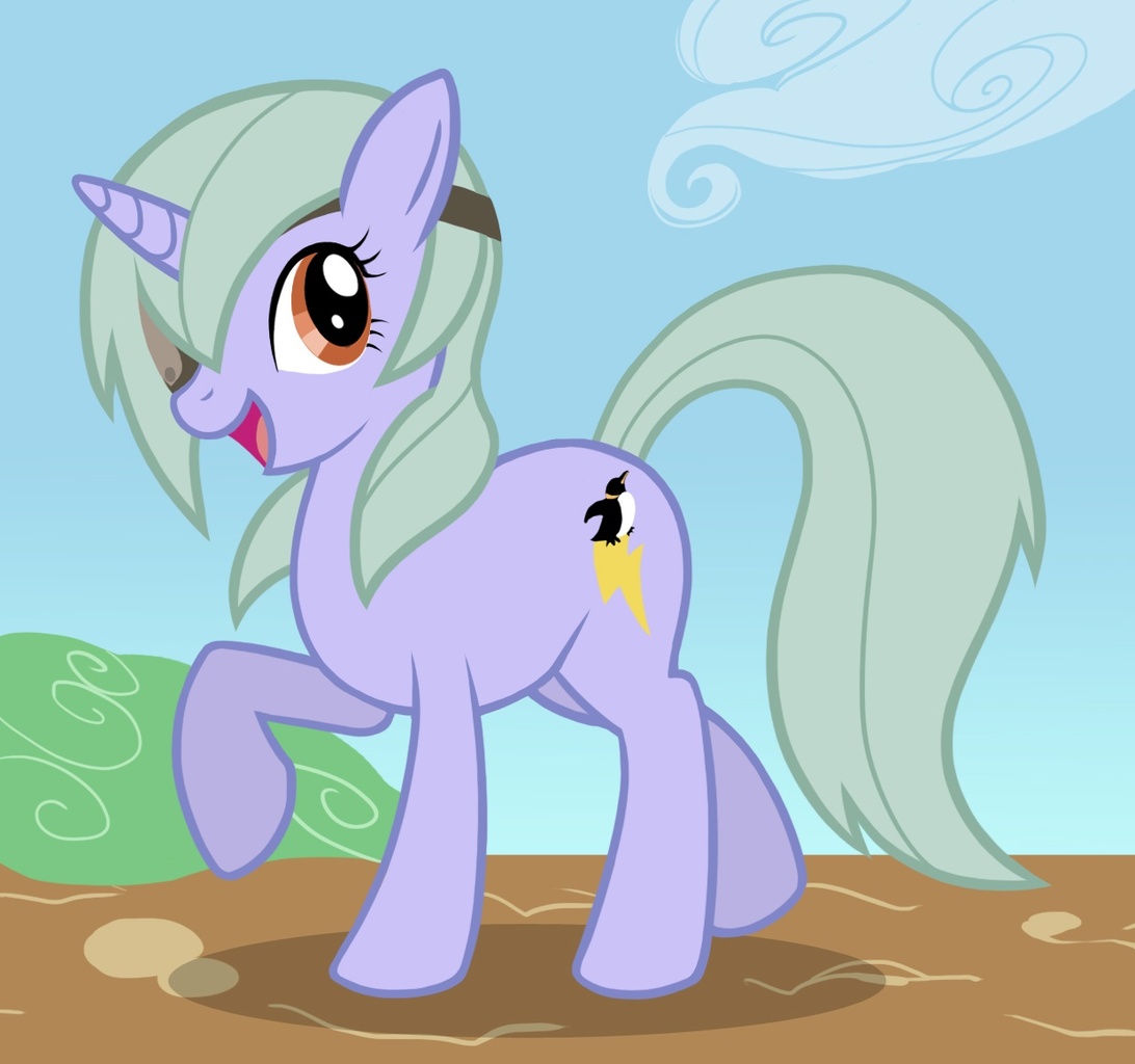 #439660 - safe, artist:hiina, bird, penguin, pony, unicorn, cutie mark ...