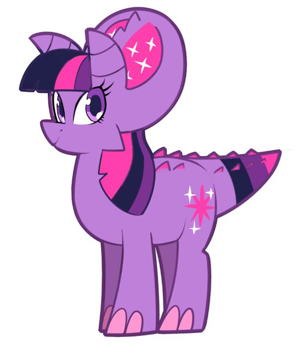 #439996 - safe, artist:sarikyou, twilight sparkle, dinosaur ...