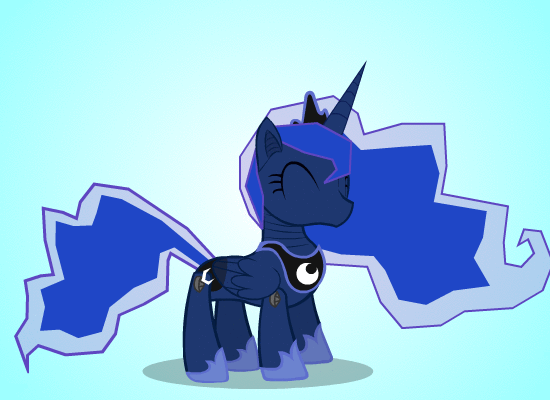 #454436 - safe, artist:ask-artila, princess luna, robot, animated ...