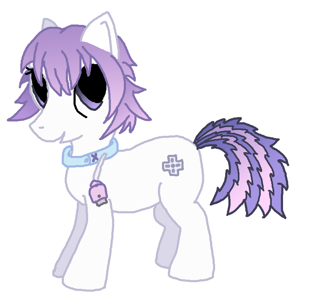 #454747 - safe, artist:donnyku, pony, hyperdimension neptunia, neptune ...