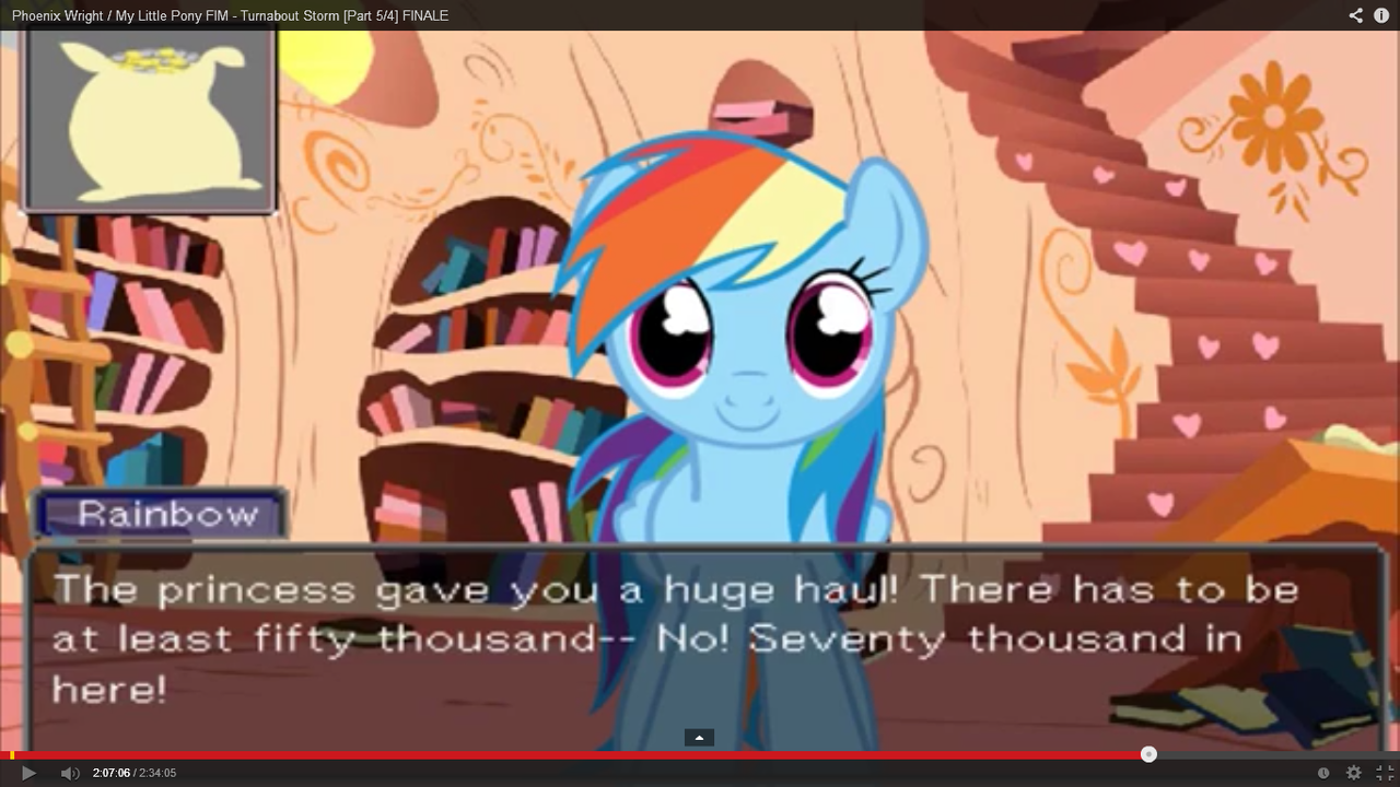 #457414 - safe, rainbow dash, turnabout storm, double rainboom puppet ...