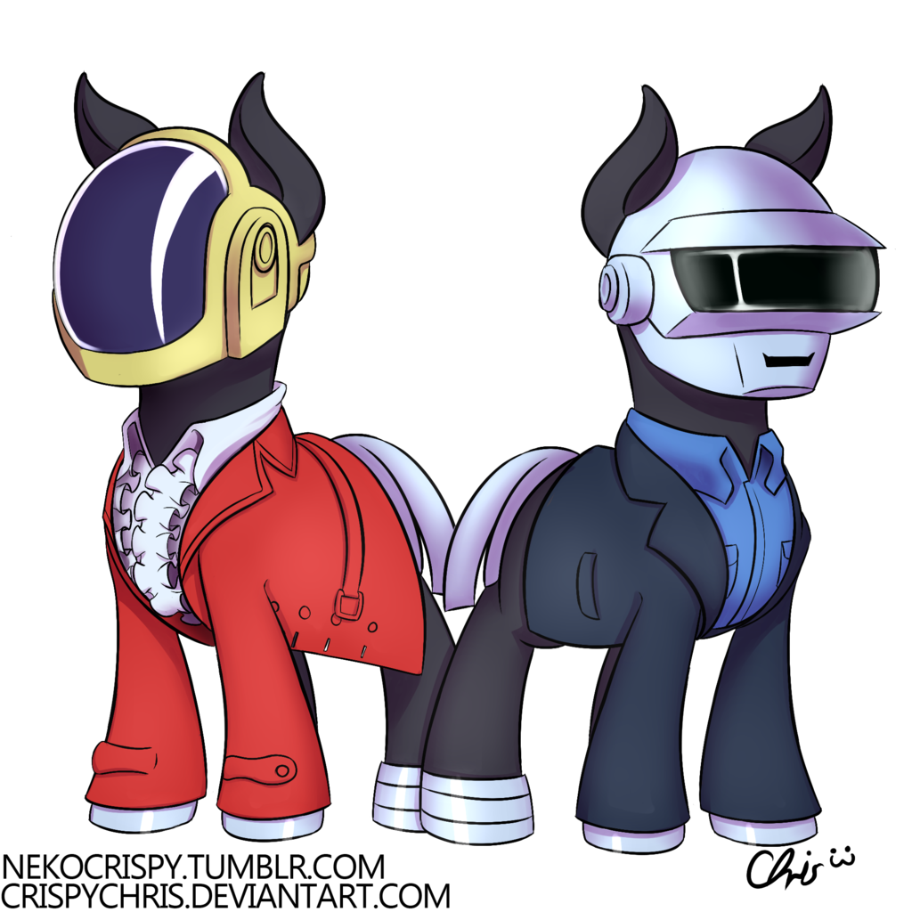 #458250 - safe, artist:nekocrispy, daft punk, guy-manuel de homem ...