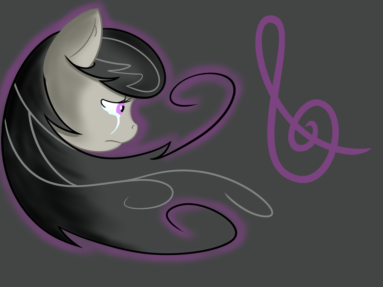 #459075 - safe, artist:mooniearts, octavia melody, crying, female, solo ...