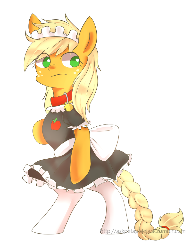 #440762 - safe, artist:sion, applejack, pony, ask pet applejack, g4 ...