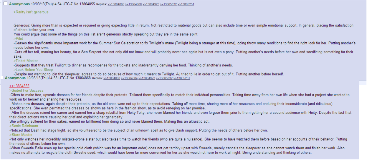 #441060 - safe, rarity, /mlp/, 4chan, 4chan screencap, no pony, text ...