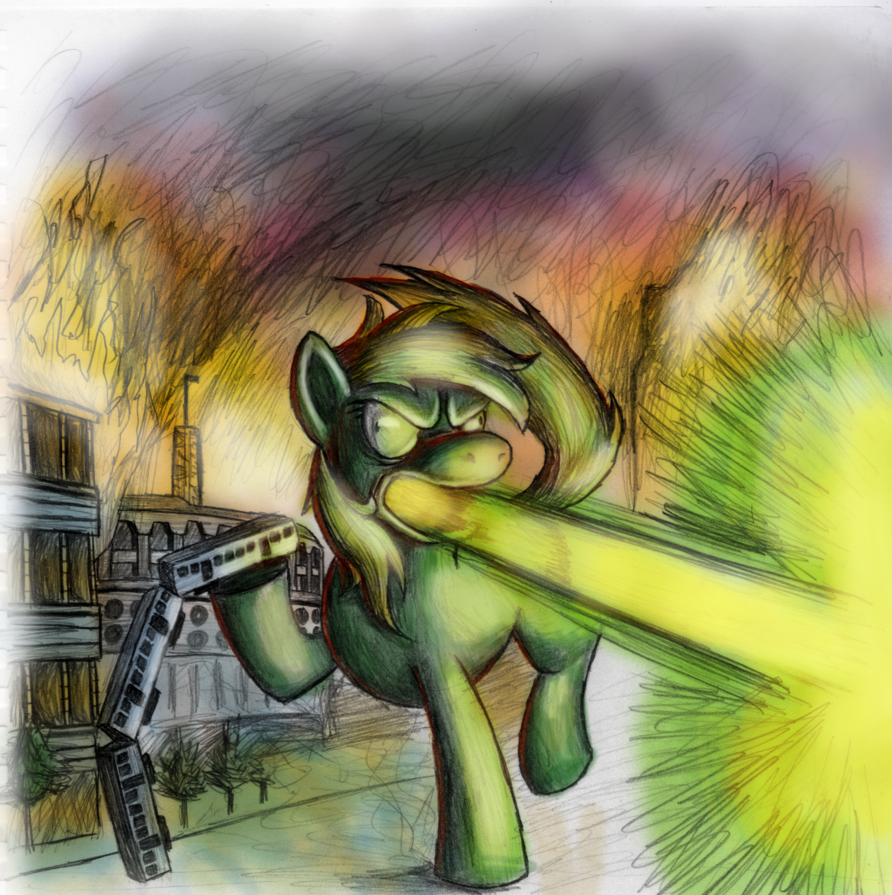 #459994 - semi-grimdark, artist:khaomortadios, derpy hooves, g4, atomic ...