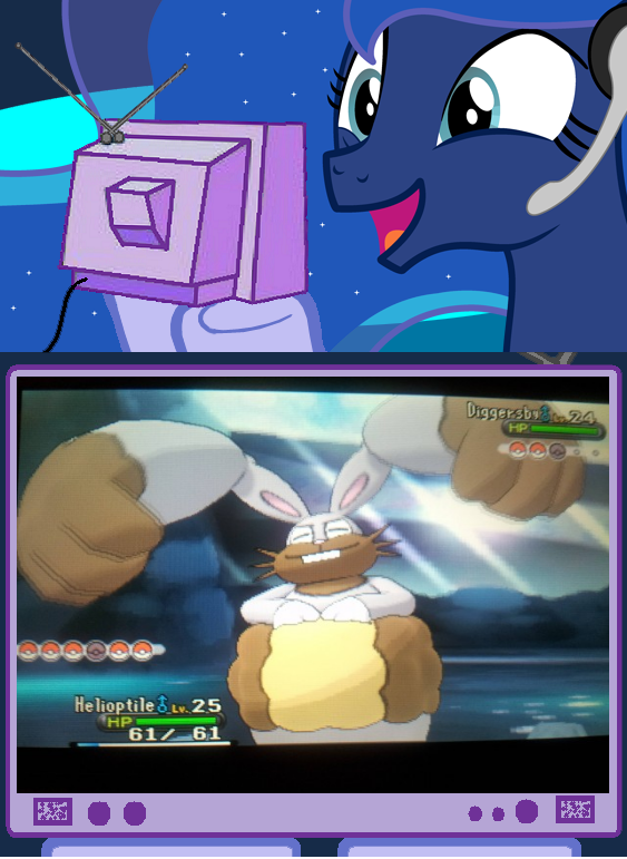 #442644 - safe, princess luna, diggersby, g4, exploitable meme, gamer ...