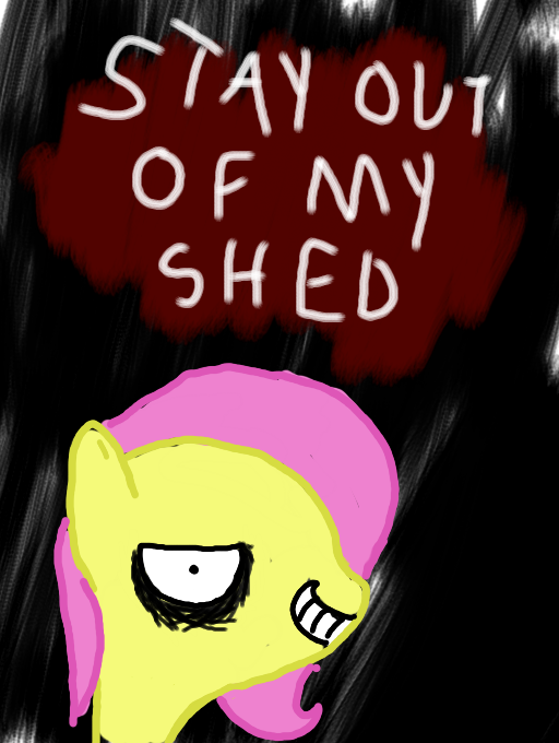 #443284 - semi-grimdark, artist:i-got-quest, fluttershy, .mov, shed.mov ...