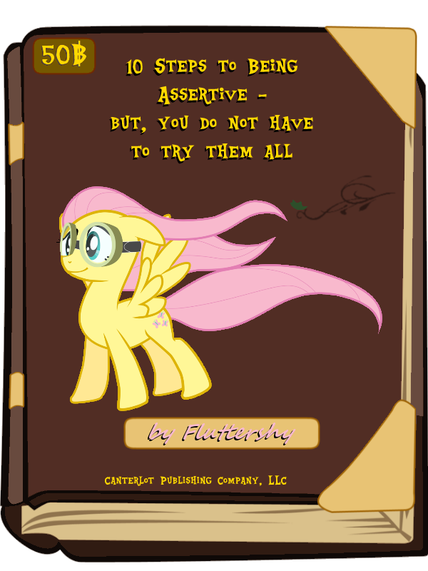 #443508 - safe, fluttershy, assertive, book, book cover meme ...